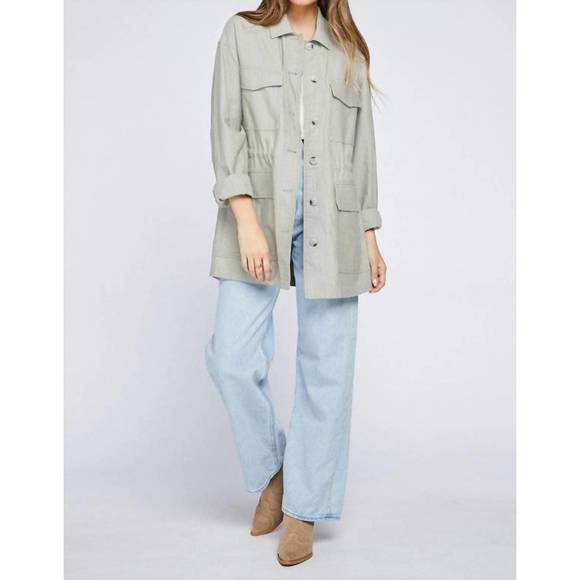 Gentle Fawn | Jackets & Coats | New Gentle Fawn Daria Shacket In Aloe ...